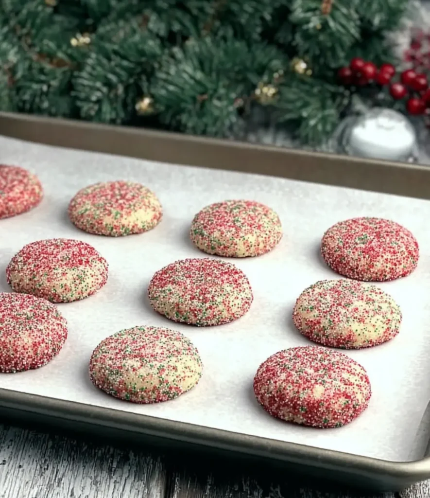 Soft Christmas Sprinkle Cookies Recipe | Holiday Pudding Cookies